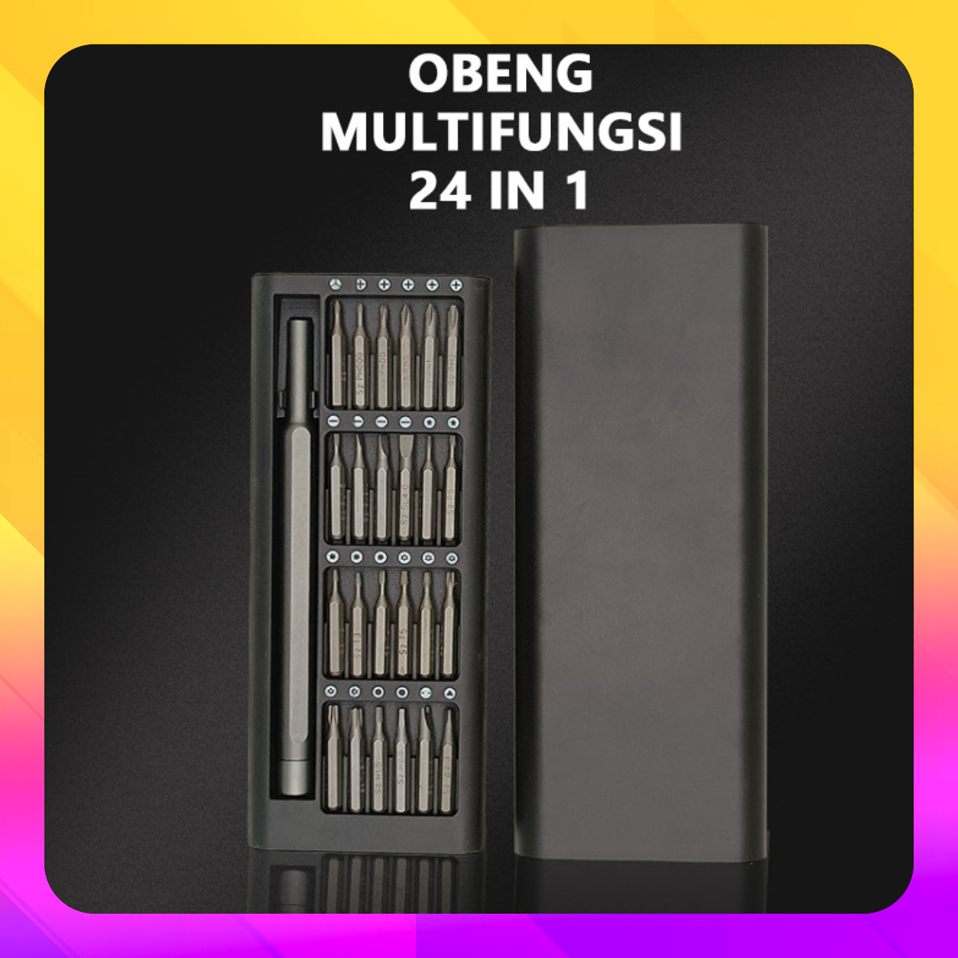 2H Obeng Multifungsi 24 in 1 | Obeng Servis HP | Obeng Kecil | COD ...