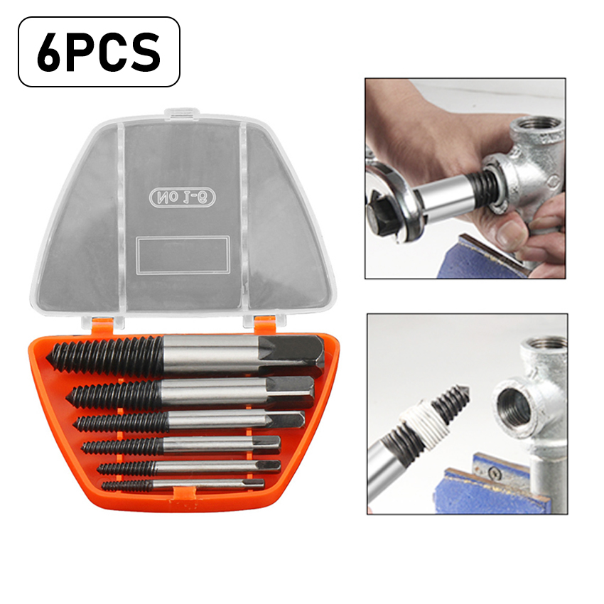 【Ready Stock】 6 Pcs Screw Extractor Set Pembuka Baut Patah Tap Balik ...