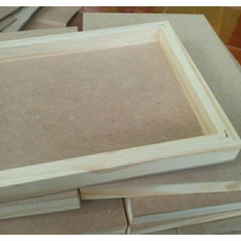 pictbox frame kayu jati belanda sudah amplas Alus | Lazada Indonesia