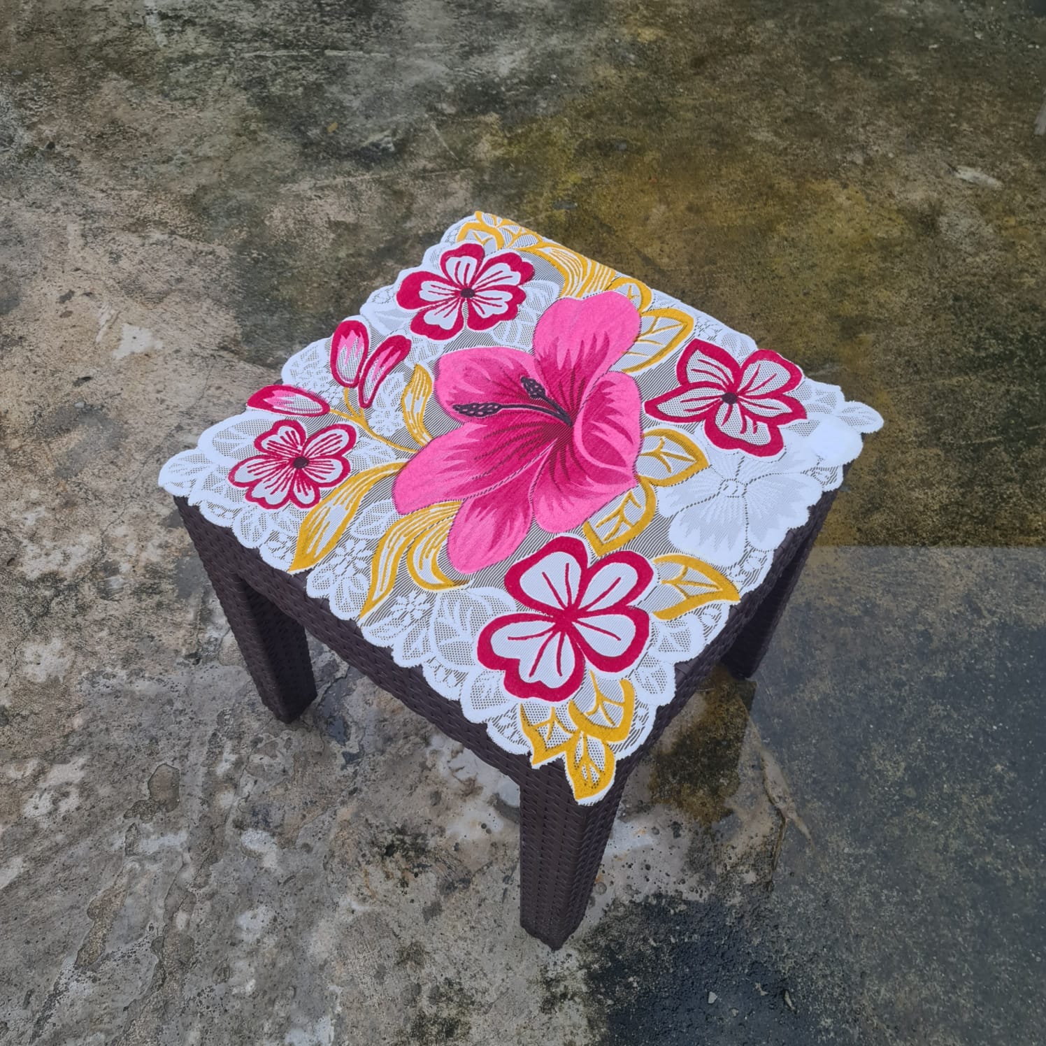 TAPLAK MEJA UKURAN 50X50/taplak meja minimalis/taplak meja ruang tamu ...