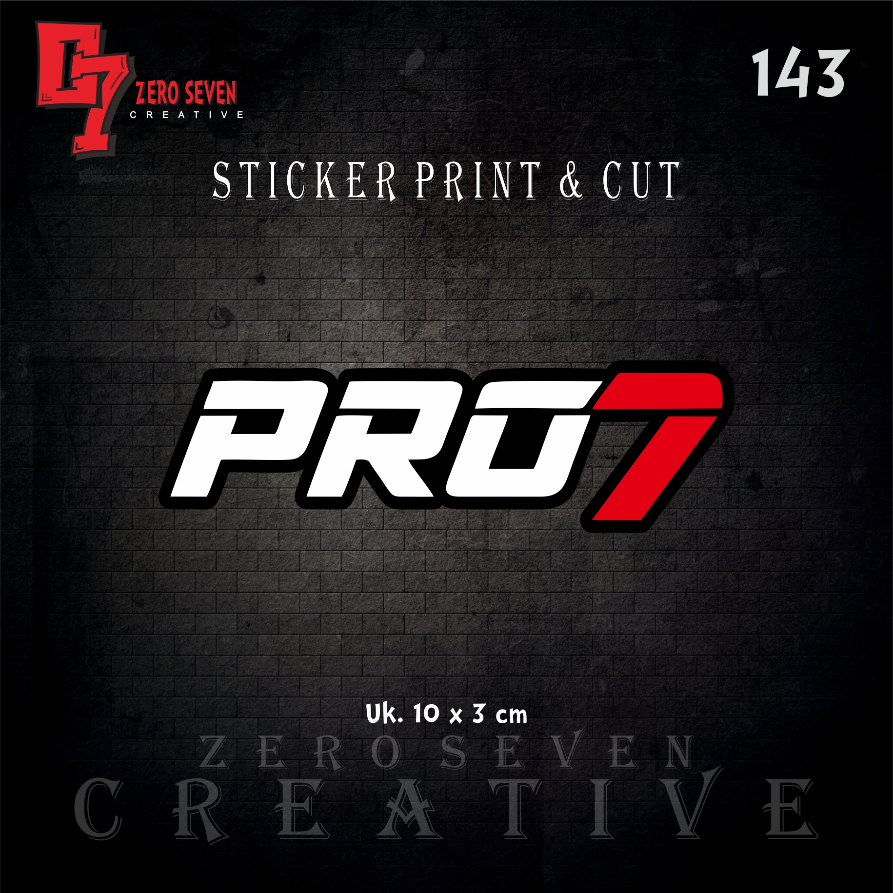 STIKER PRO 7 / RACING / STIKER MOTOR / AESTHETIC / VYNIL / ANTI AIR ...