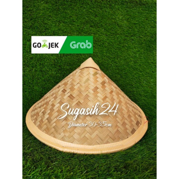 Caping topi petani media lukis anyaman bambu | Lazada Indonesia
