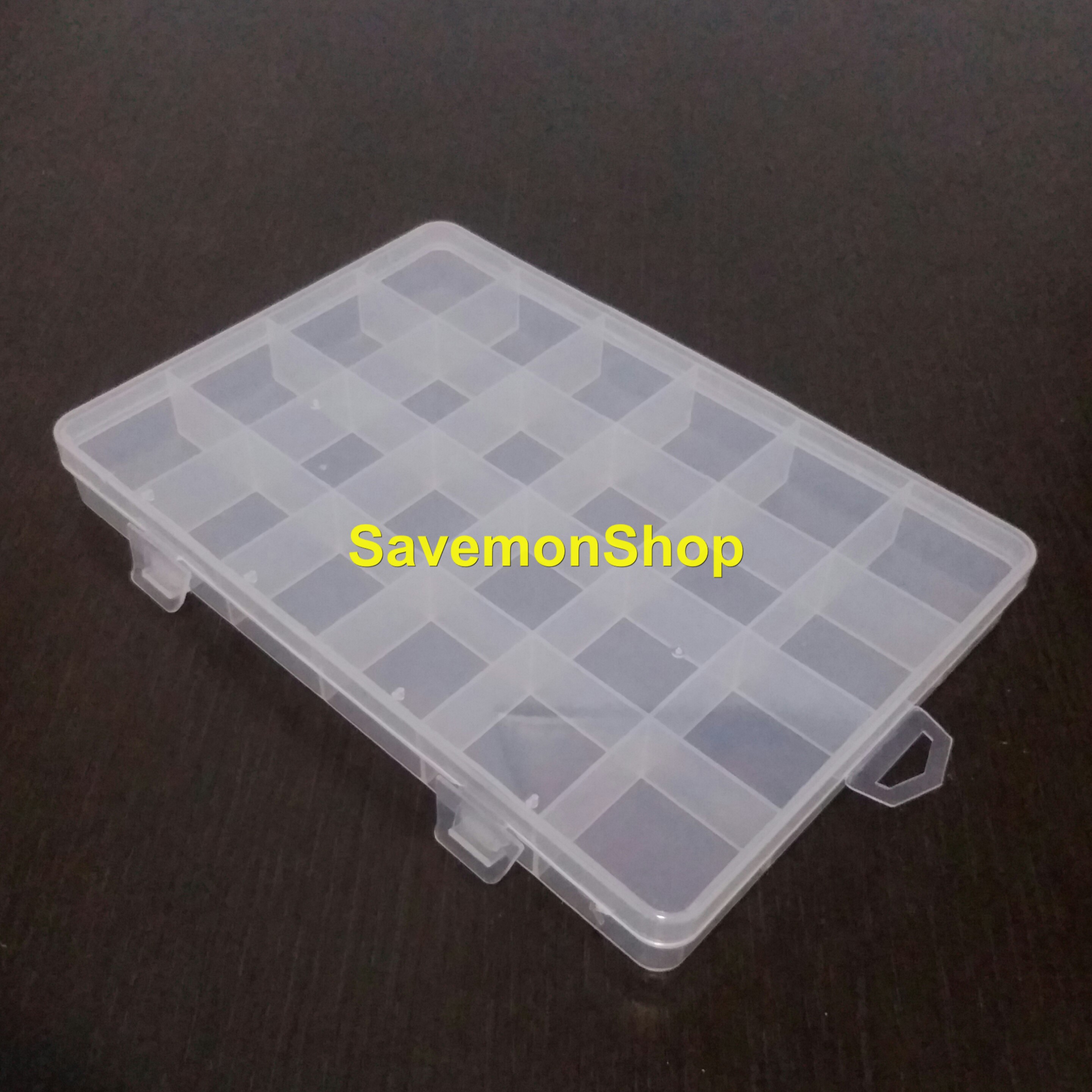 Kotak Box Sekat 24 Kotak Penyimpanan Aksesoris Partisi Manik | Lazada ...