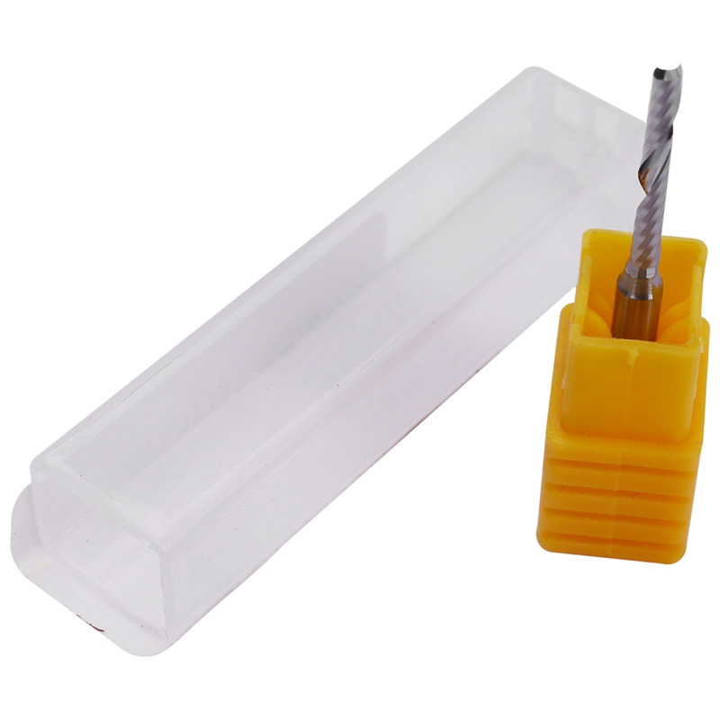 2mm x 15mm Carbide Single Flute Spiral End Mill CNC Router Bit - BLjKMw ...