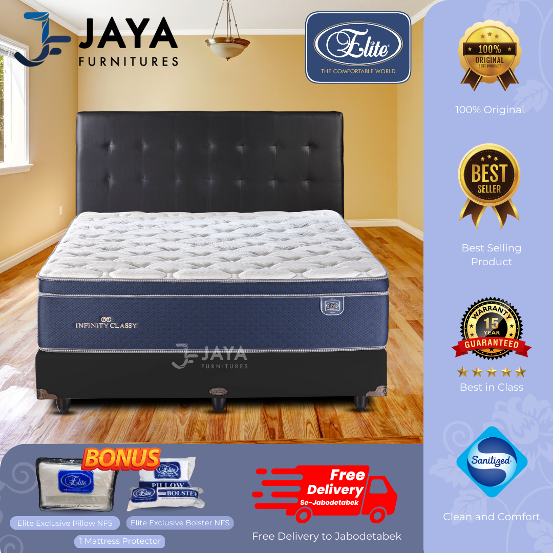 ELITE SPRING BED INFINITY CLASSY | FULL SET | Lazada Indonesia