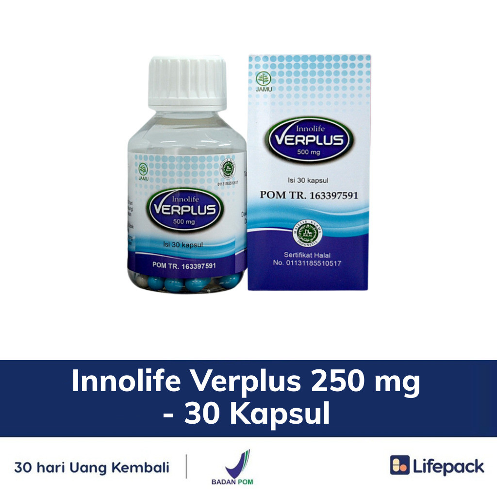 Innolife Verplus 250 mg - 30 Kapsul - Meredakan Demam -LIFEPACK | Lazada Indonesia