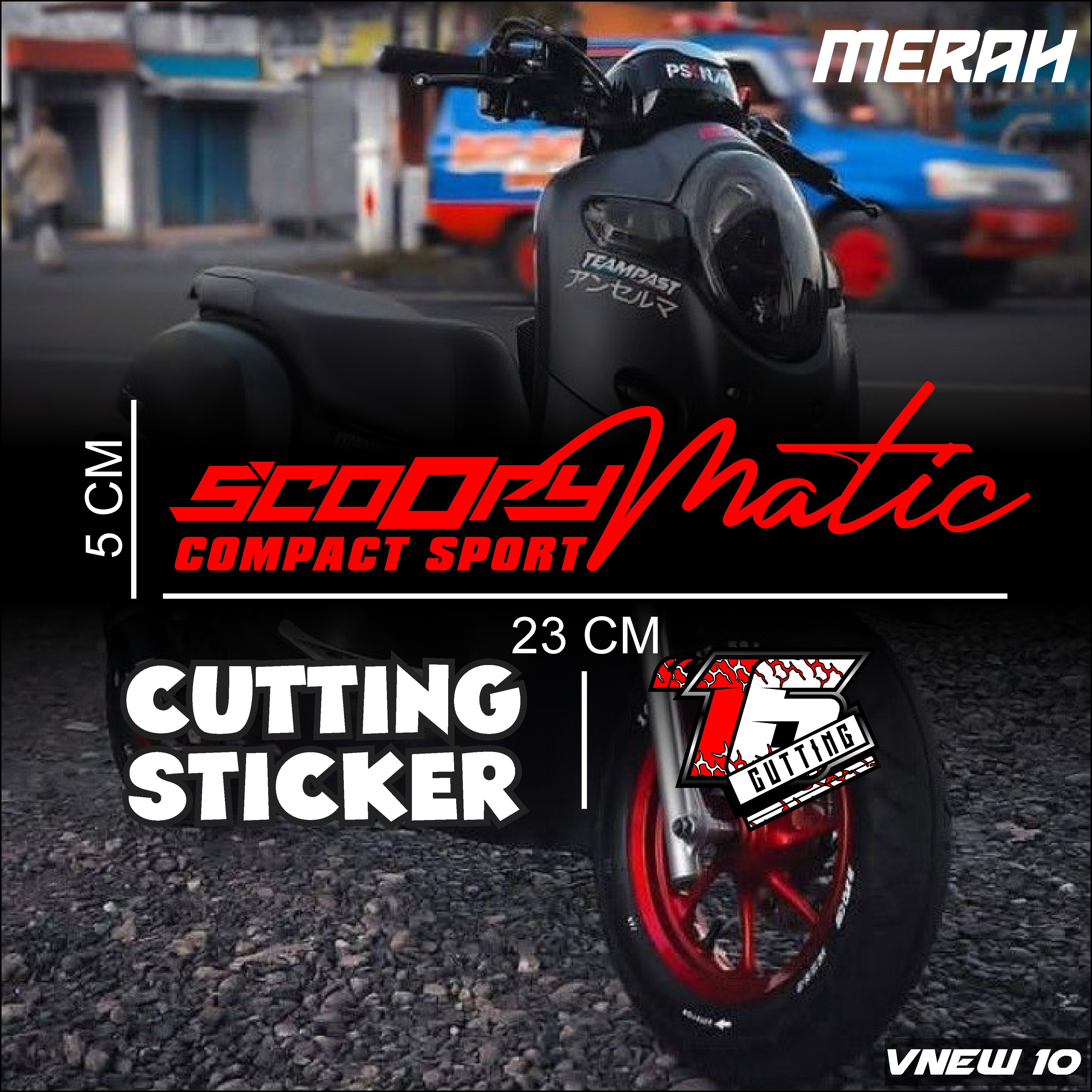 ( BISA COD ) Cutting Sticker SCOOPY MATIC COMPACT SPORT Sticker Logo ...