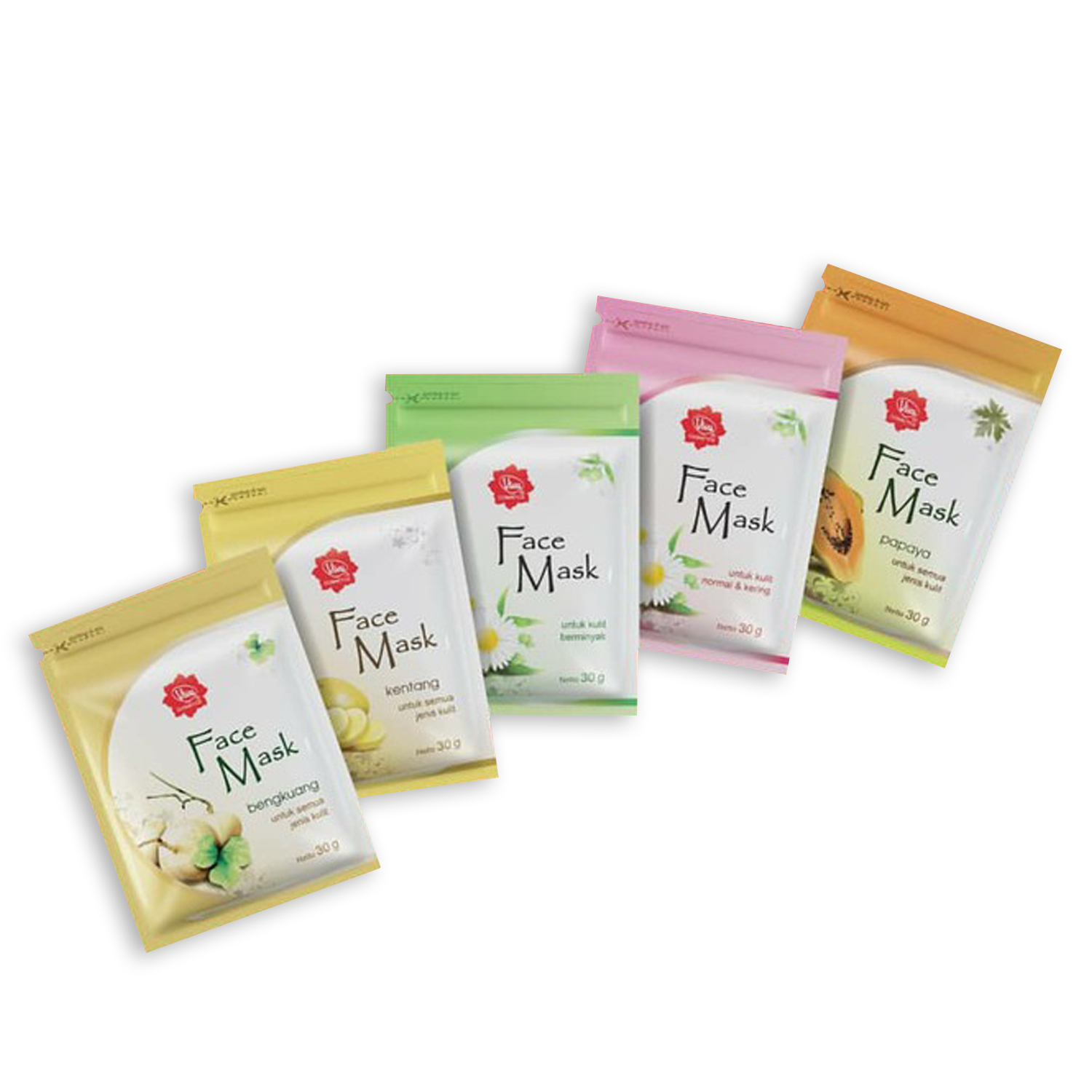 Viva Face Mask 30gr Bengkuang / Pepaya / Normal / Berminyak / Kentang ...