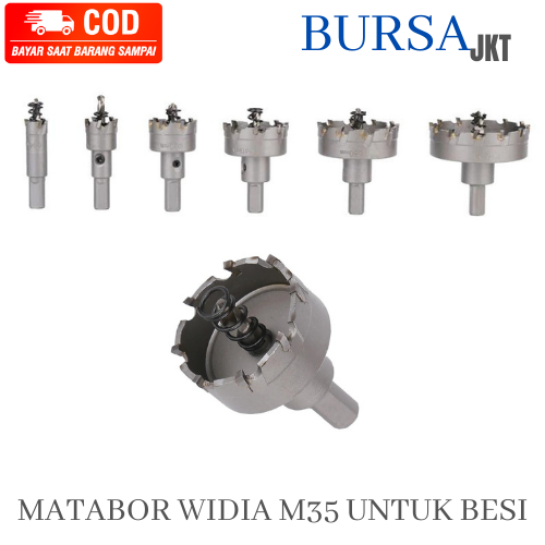 MATA BOR WIDIA M35 HOLESAW PELUBANG BESI Stainless Steel 30 MM | Lazada ...