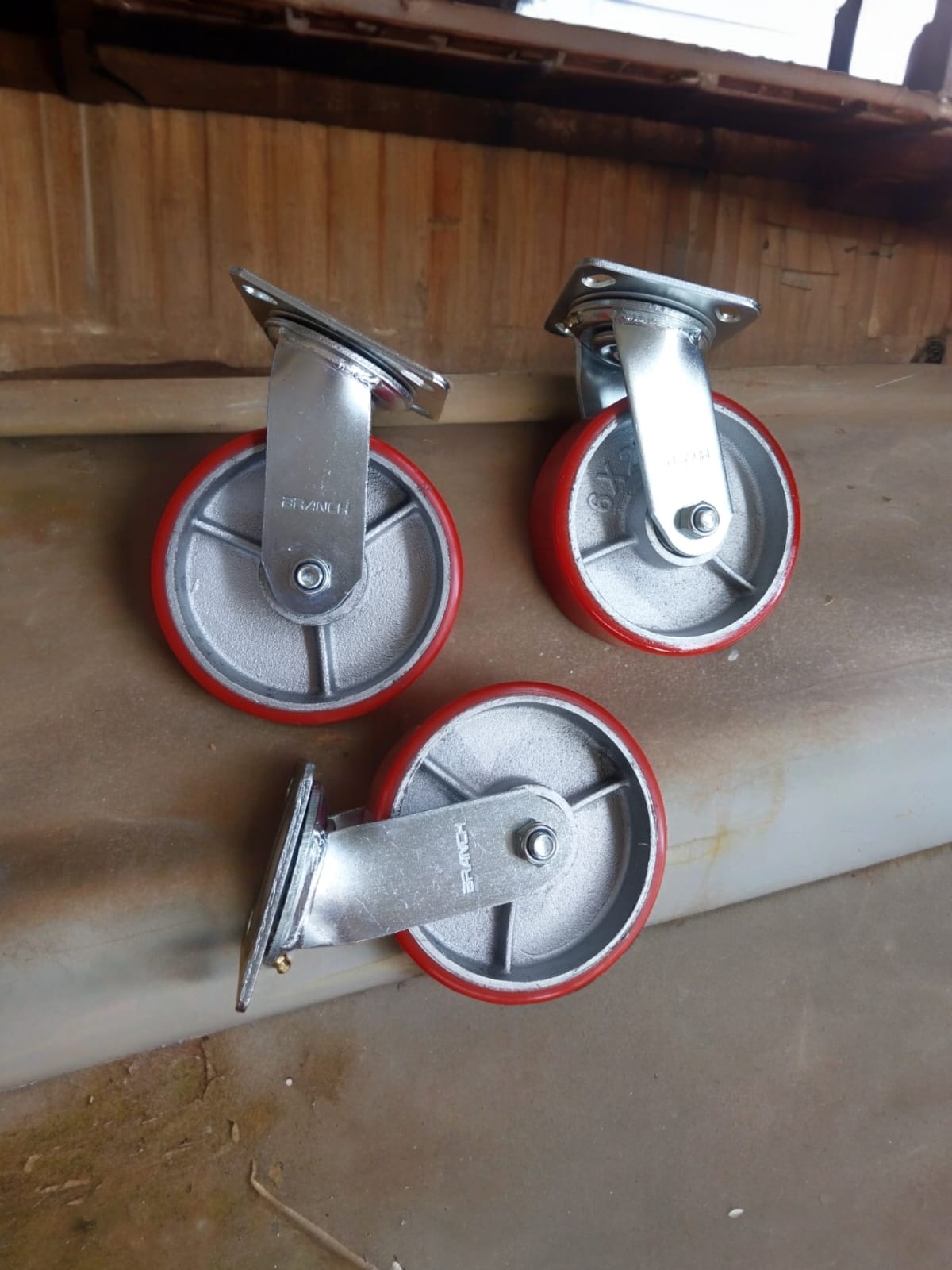 BRANCH Roda PU Heavy Duty Merah Berbagai Ukuran | Lazada Indonesia