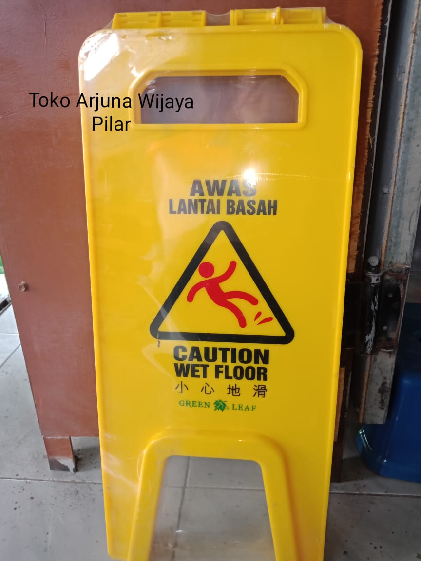 Papan PERINGATAN AWAS LANTAI BASAH/ tanda peringatan / 1888 GREENLEAF ...