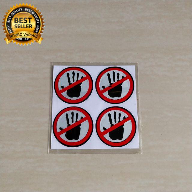 stiker cutting sticker timbul KAKI TANGAN KAMERA DONT TOUCH KAMERA ...