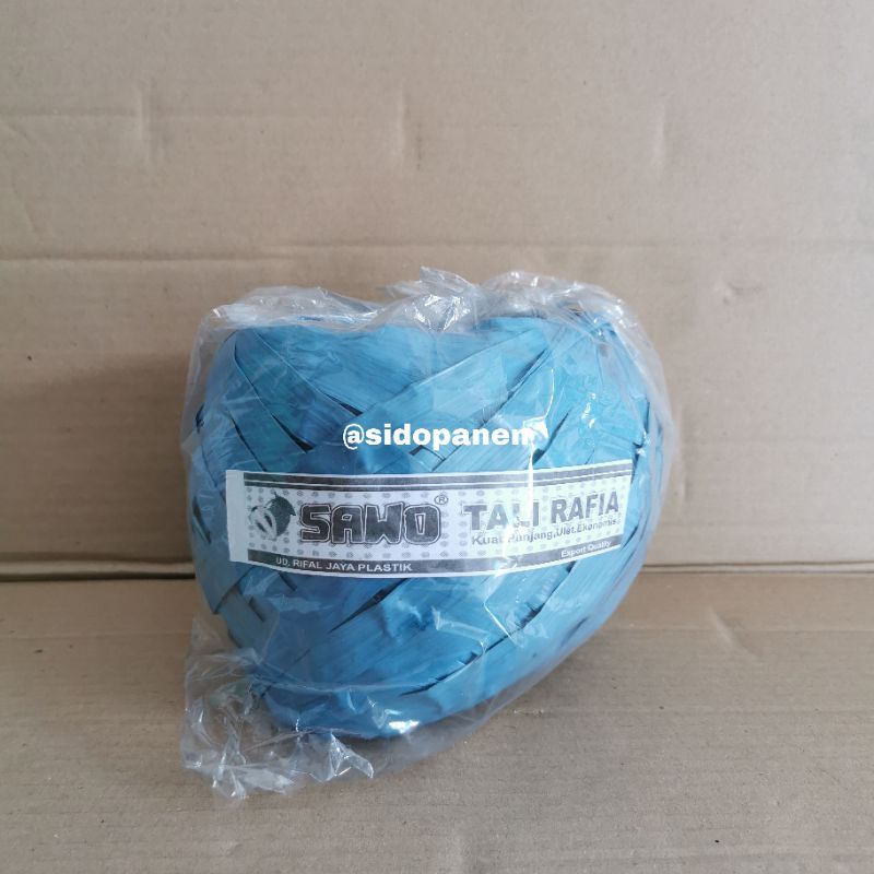 TALI RAFIA PLASTIK / TALI RUMPUT JEPANG MEREK SAWO K WARNA HIJAU MERAH ...
