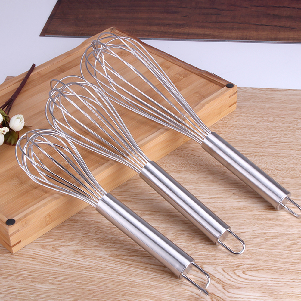 Murah!! Kocokan Pengaduk Telur Adonan Kue Cream Spiral Kawat Stainless ...