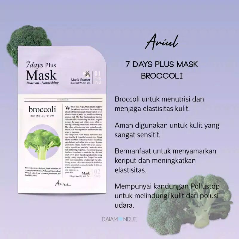 Made in Korea ARIUL 7 Days Mask Sheet / Plus (1 lembar) | Lazada Indonesia