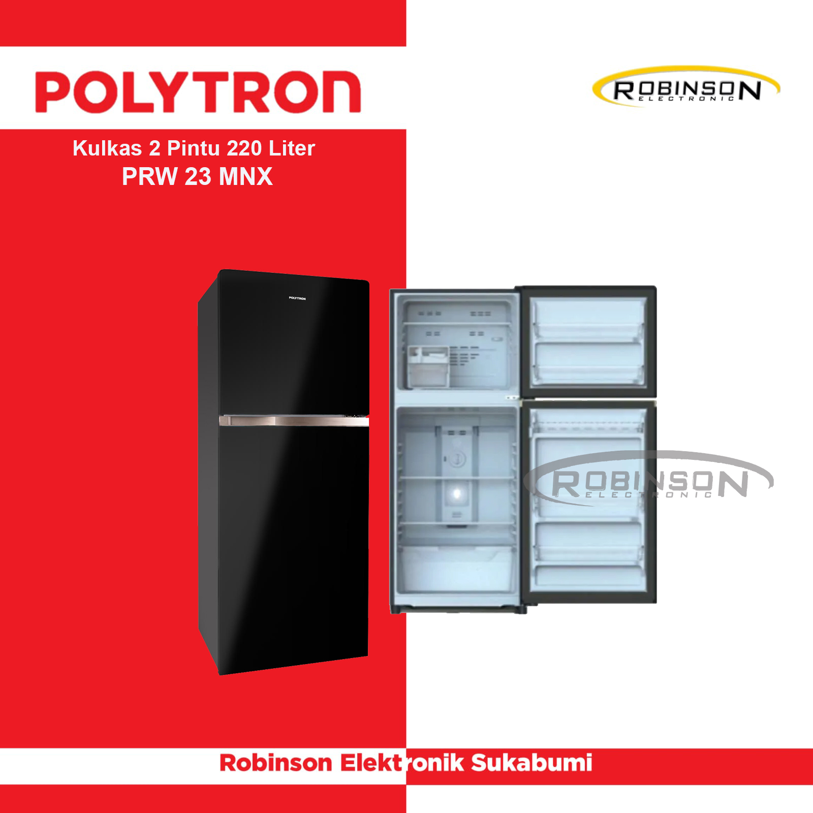 Kulkas 2 Pintu Polytron PRW 23 MNX | Lazada Indonesia