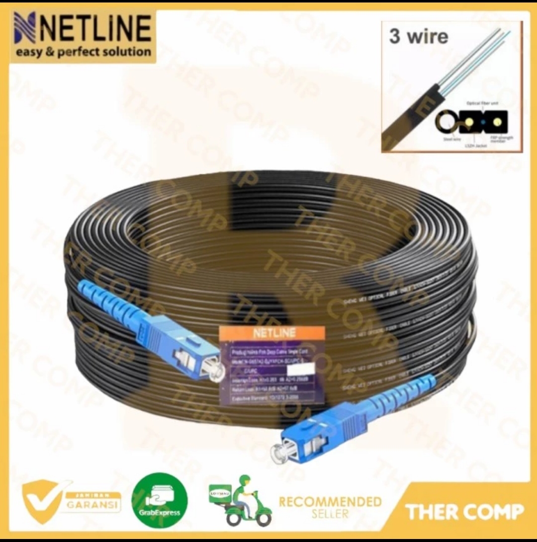 Kabel Fiber Optik 150 Meter Ftth Drop Cable Sc Sc Precon Cable Optic ...