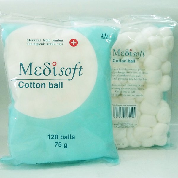 Kapas Bulat Medisoft 75 g / Cotton Ball 120 balls | Lazada Indonesia