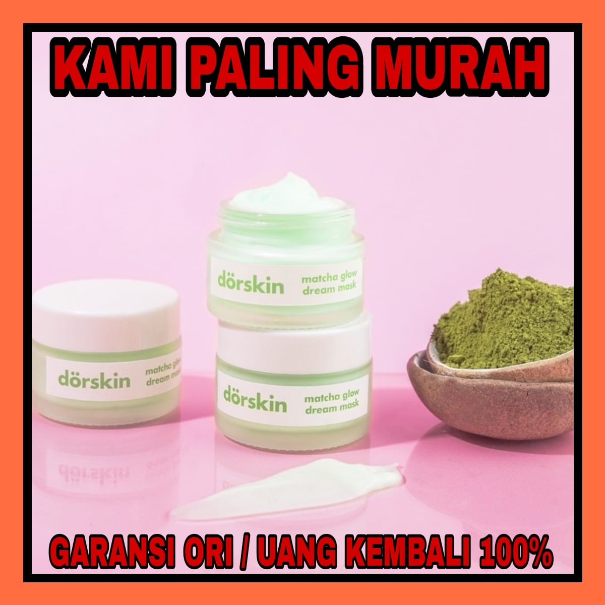 DORSKIN Matcha Glow Dream Mask Share In Jar | Lazada Indonesia