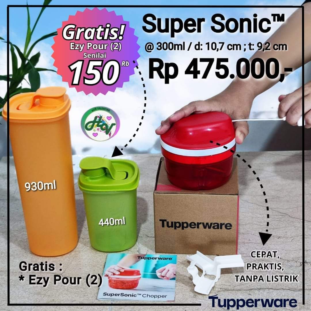 Tupperware super sonic alat pencacah daging | Lazada Indonesia