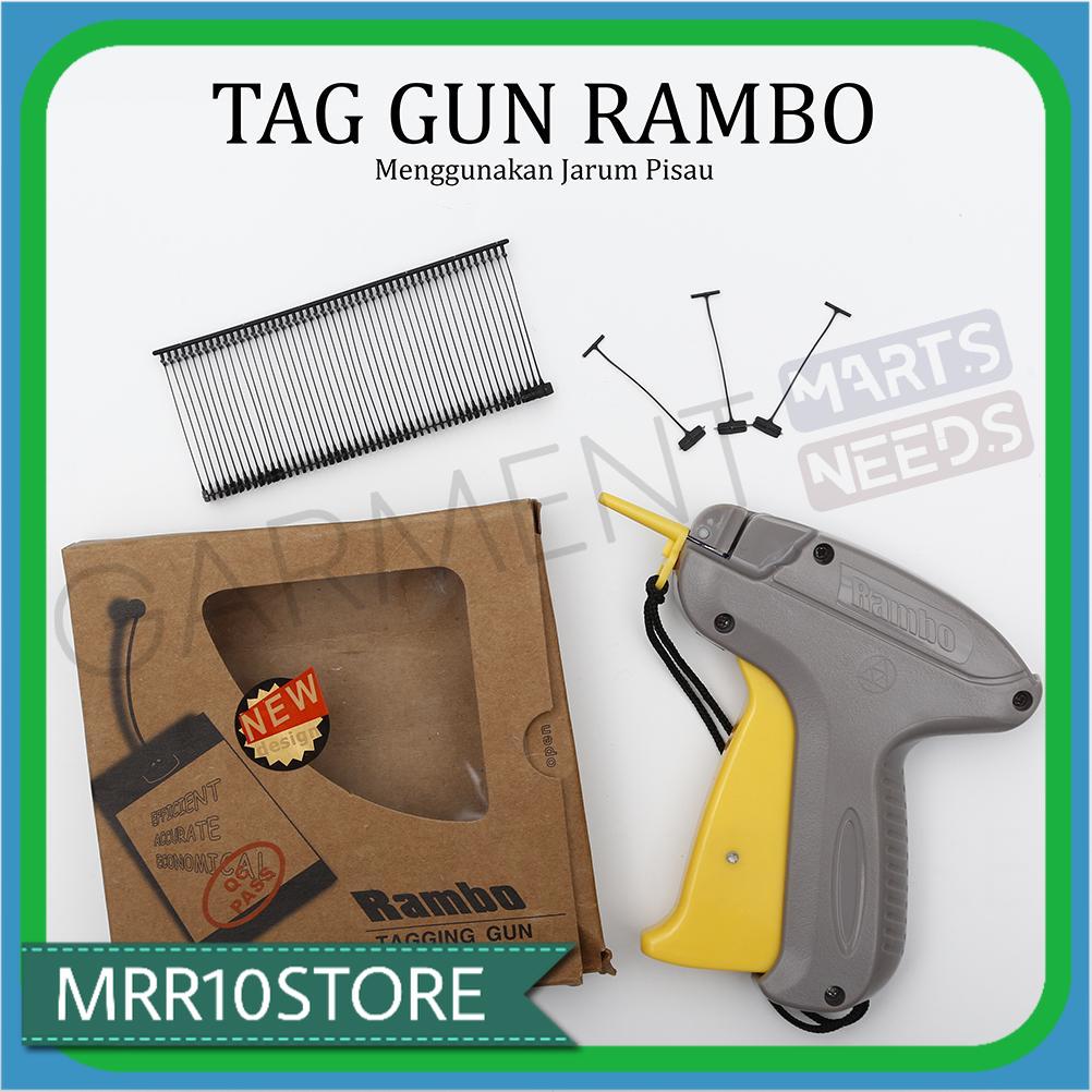 TEMBAKAN TAG GUN Alat Pemasang Tag Pin Label Harga MERK RAMBO | Lazada ...