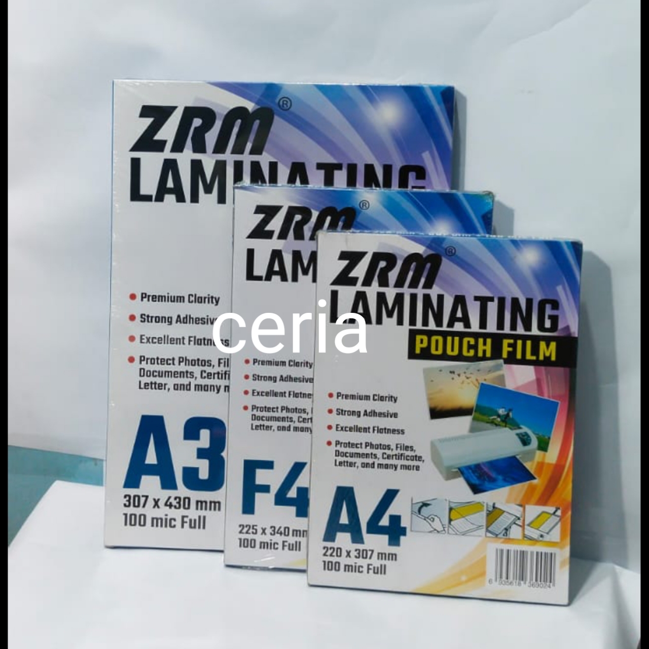 Plastik Laminating film F4 A4 A3 ZRM 100Micron Isi 100 Lembar | Lazada Indonesia