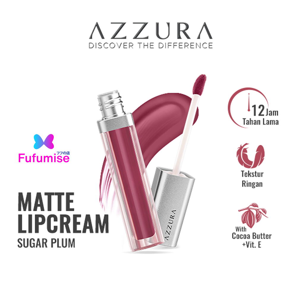 AZZURA Matte Lipcream | Cocoa Butter & Vitamin E | Matte Finish | Lip ...