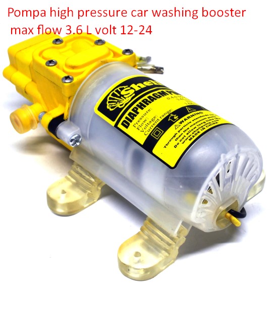 Pompa high pressure car washing booster max flow 3.6 L volt 12-24 ...