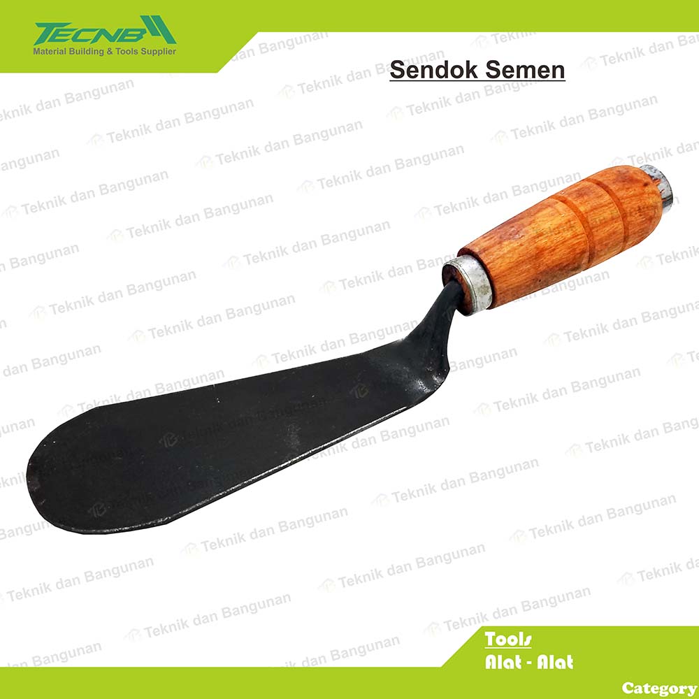 Sendok Cetok Semen Batu Gagang Kayu | Lazada Indonesia