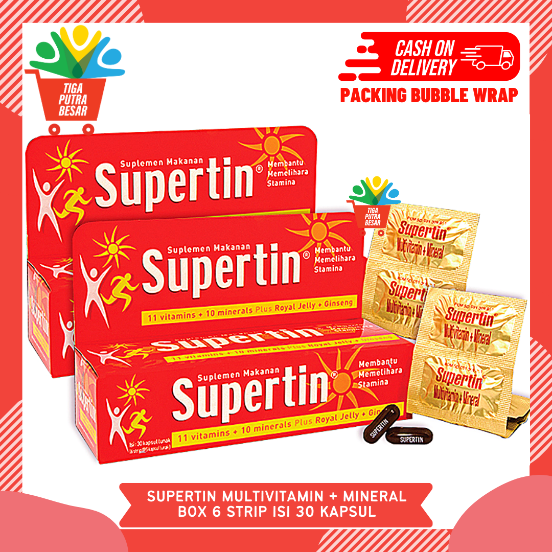 SUPERTIN SUPLEMEN MAKANAN MULTIVITAMIN ISI 30 KAPSUL | Lazada Indonesia