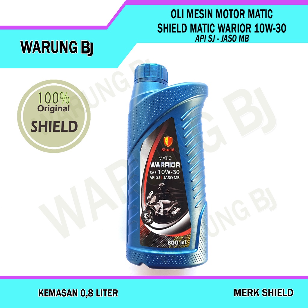 Oli Motor Matic Vario Beat Scoopy Mio Shield Matic Warior 10W-30 API SJ ...