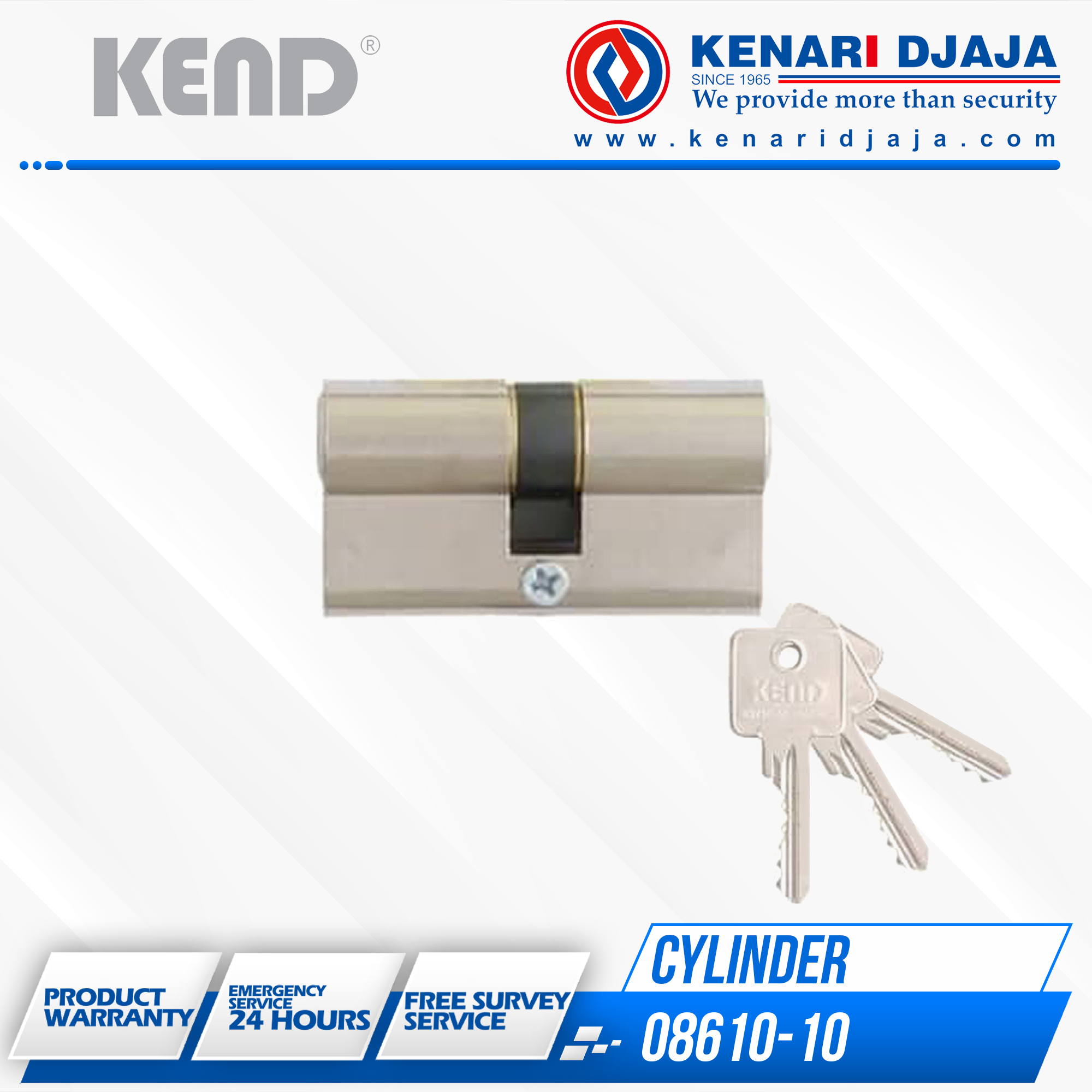 Kunci Pintu Double Cylinder KEND 08610-10 US14 | Lazada Indonesia