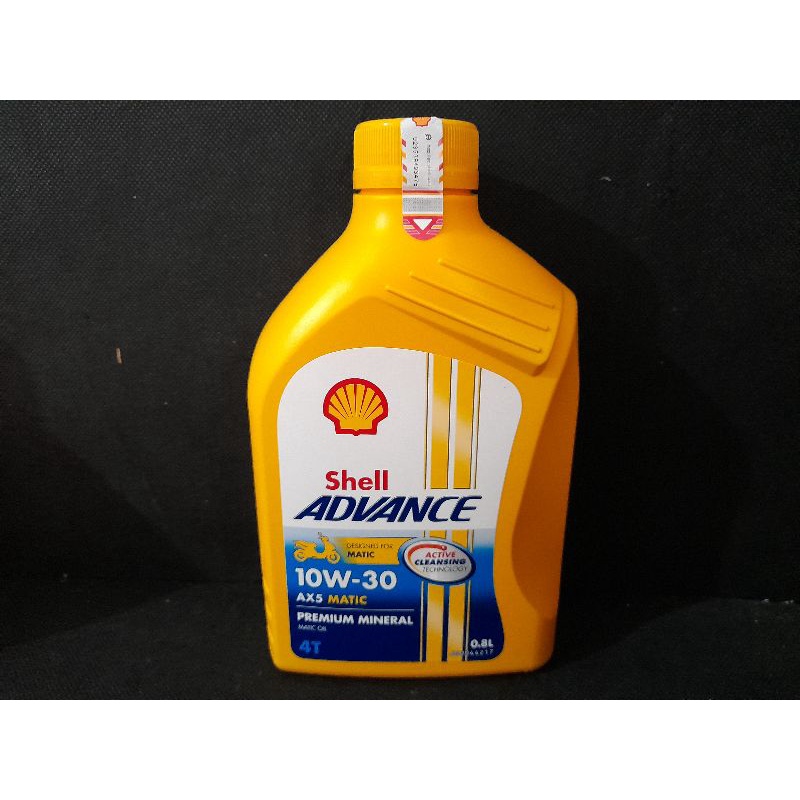 Oli Shell Advance AX5 Matic 10W-30 0.8L Asli Original Shell | Lazada ...
