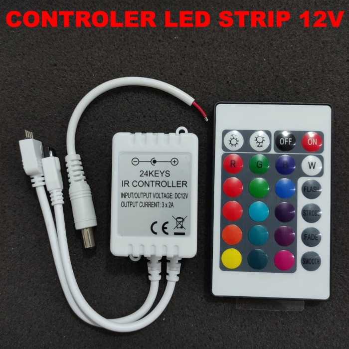 Remote Controller RGB Led Strip Modul 12V Flexible IR Infrared | Lazada ...