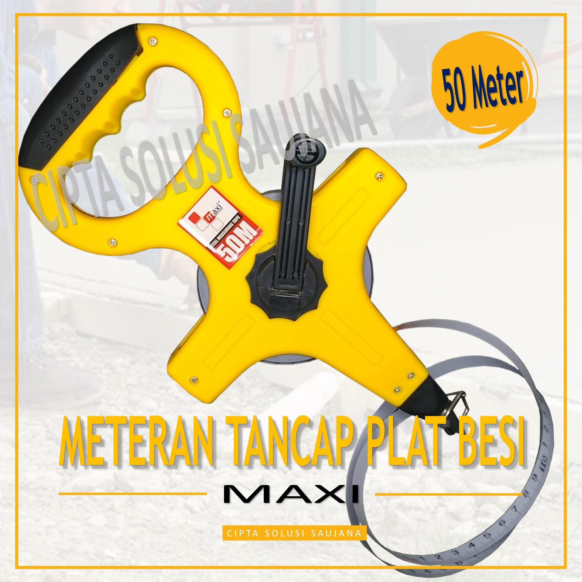 MAXI METERAN TANCAP 50 M METERAN TANAH METERAN PLAT BESI BODI ...