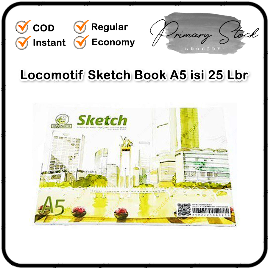 Sketchbook A5 150 gsm Buku Sketsa Lukis Sketch Book Locomotif Isi 25 Lembar | Lazada Indonesia