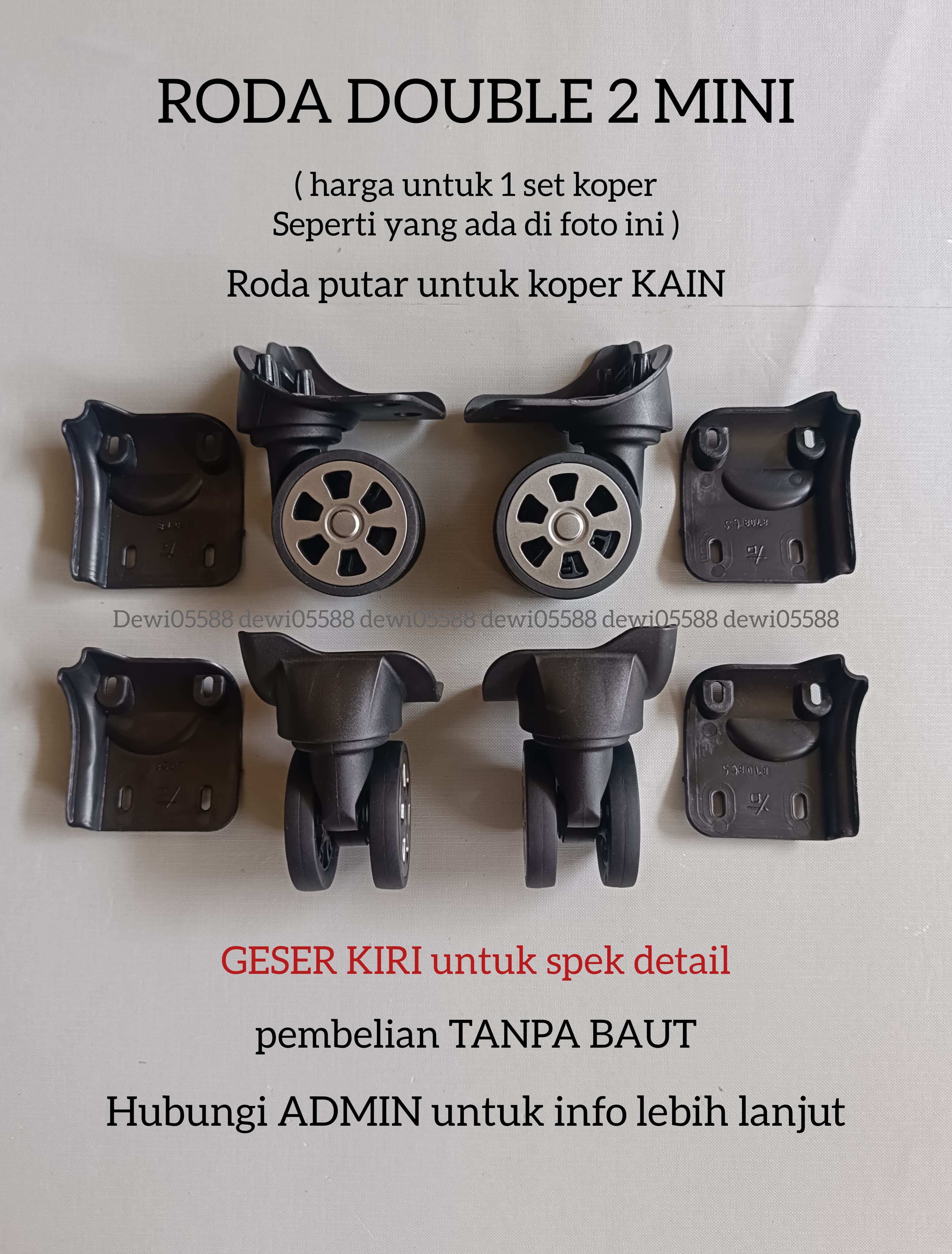 Roda double wheel, Roda koper kain, Roda double | Lazada Indonesia
