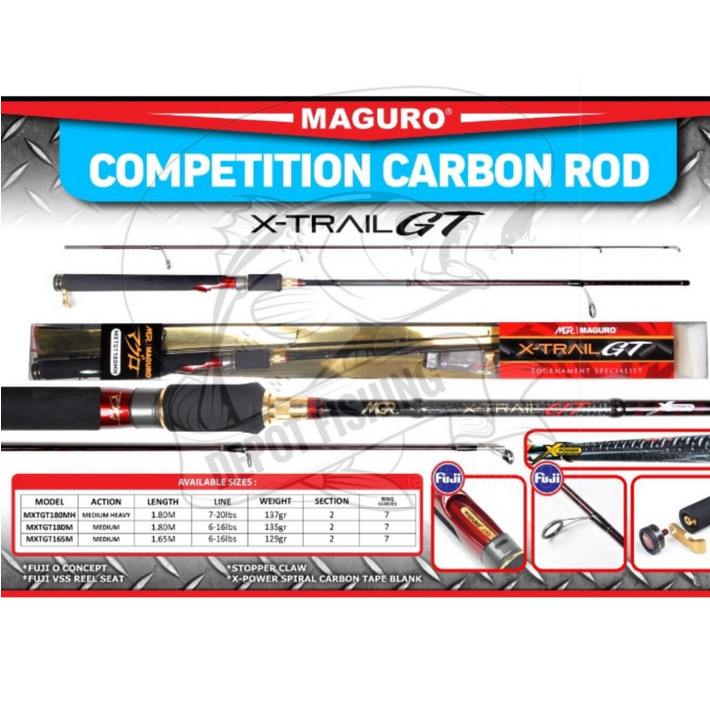TONGKAT ANCING Joran Maguro X-TRAIL GT | Galatama Rod | Maguro Xtrail GT | 165 | 180 | Lazada ...