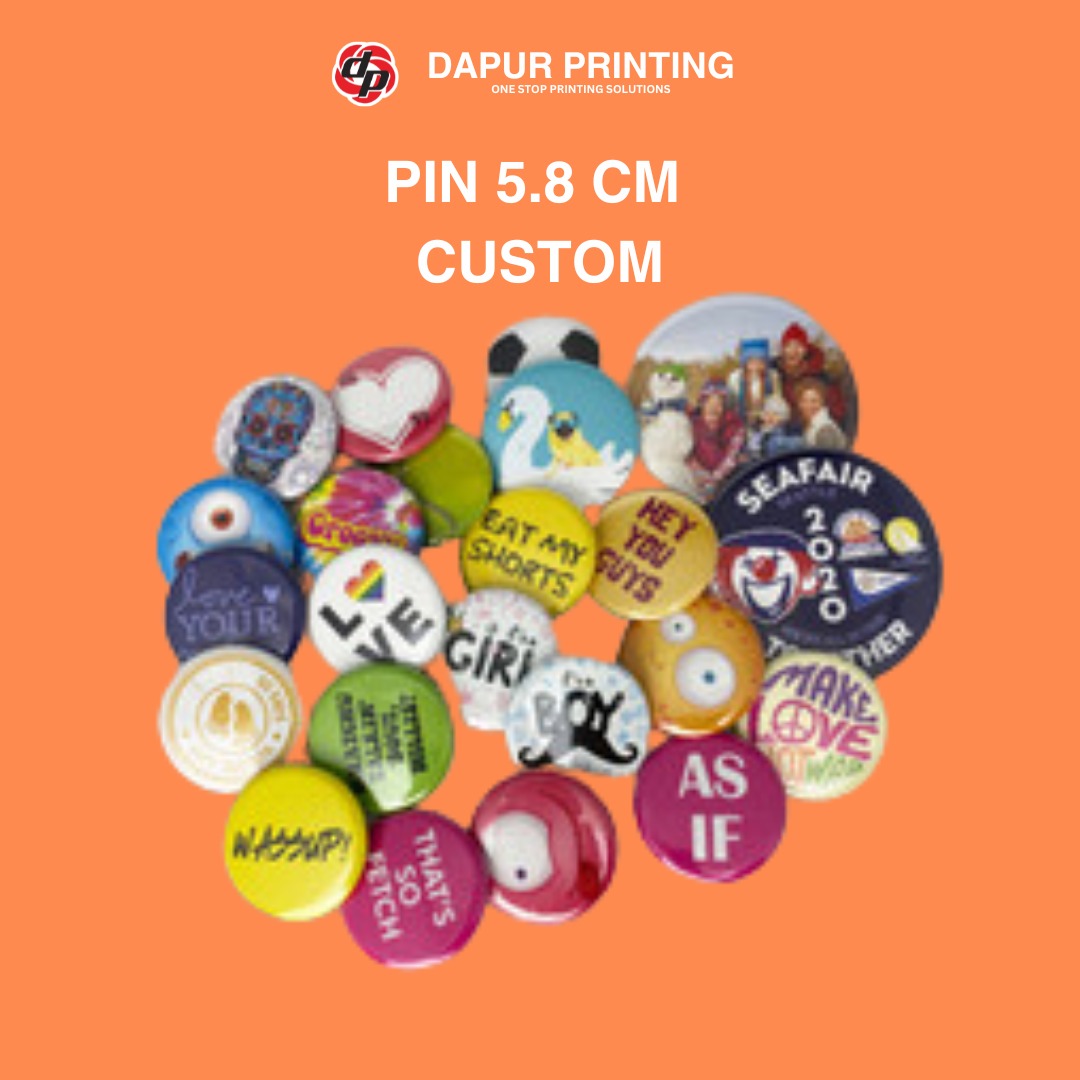 PIN Cetak Ukuran 5,8CM Bebas Coustum Gambar Murah Berkualitas tinggi di ...