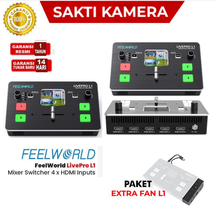 FEELWORLD LIVEPRO L1 MULTI-FORMAT VIDEO MIXER 4 HDMI INPUTS - SM SOUND | Lazada Indonesia