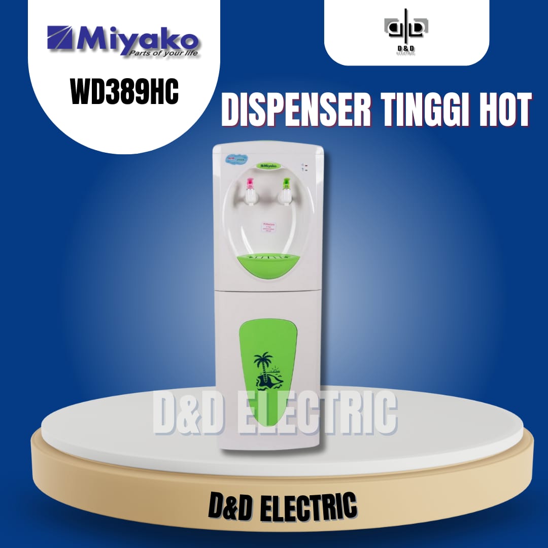 DISPENSER TINGGI HOT COOL GALON BAWAH DAN ATS MEREK MIYAKO | Lazada ...