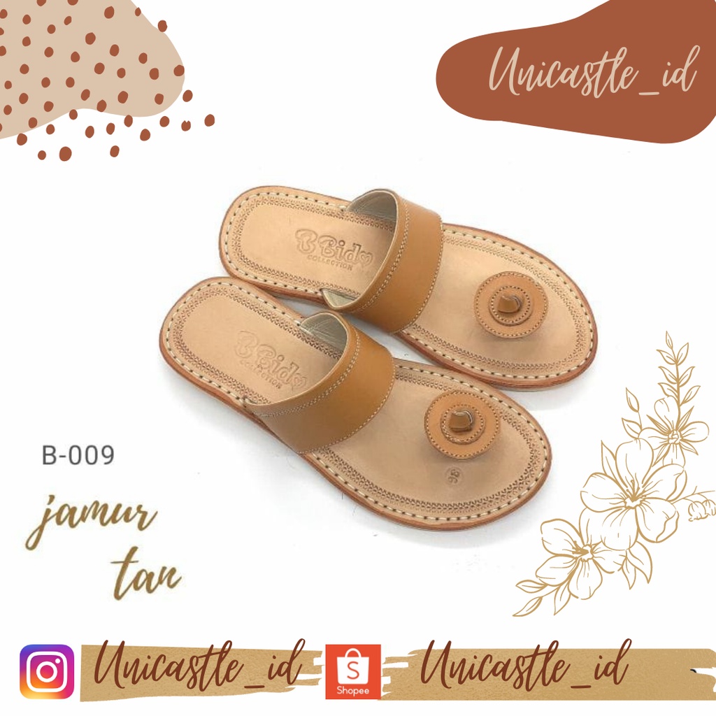 Sandal Mojang Model Jamur | Sandal kulit wanita asli Tasik | Sandal ...