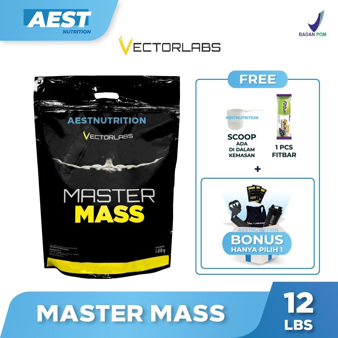 Vectorlabs Master Mass Gainer 12 Lbs Susu Protein Penambah Berat Badan
