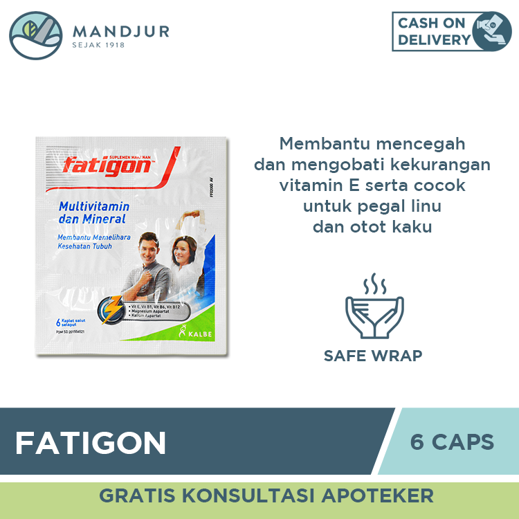 Fatigon - Multivitamin Penambah Tenaga dan Energi, Mengatasi Pegal Linu ...