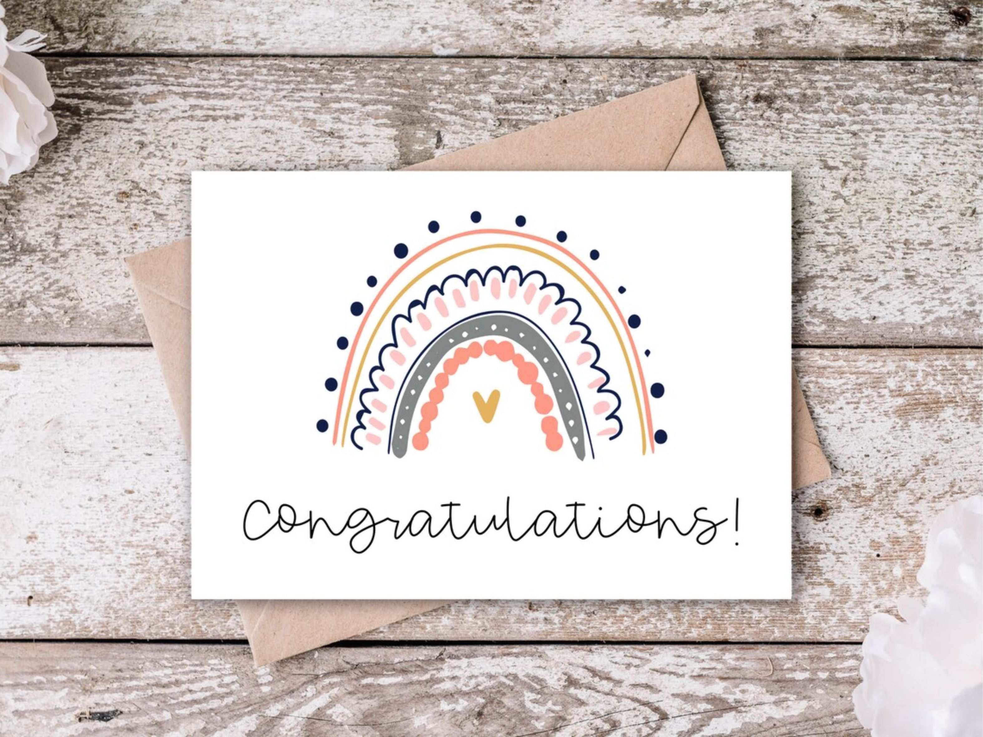 (ISI 25 PCS) Congratulation Card / Kartu Ucapan Selamat Ukuran 6,3x9 ...