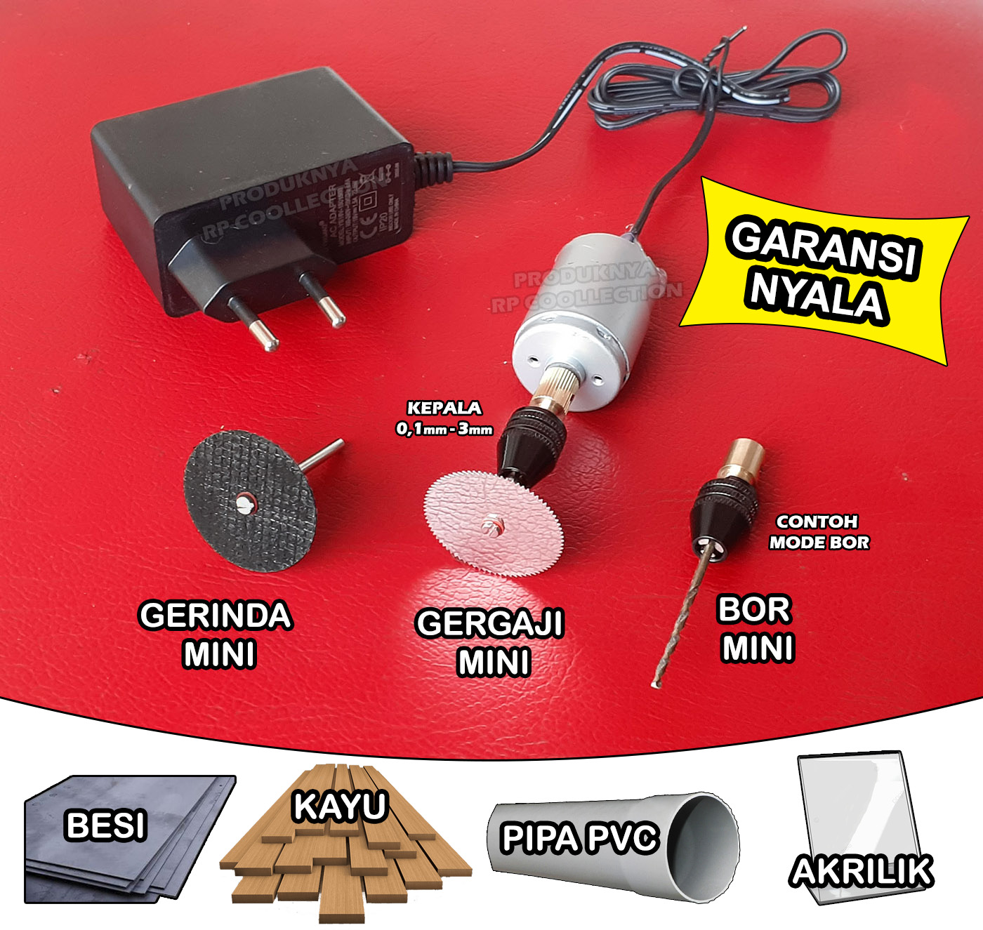 Bor Gerinda Mini Karya Anak Bangsa Serbaguna Bor Mini Gergaji Mini Bor ...