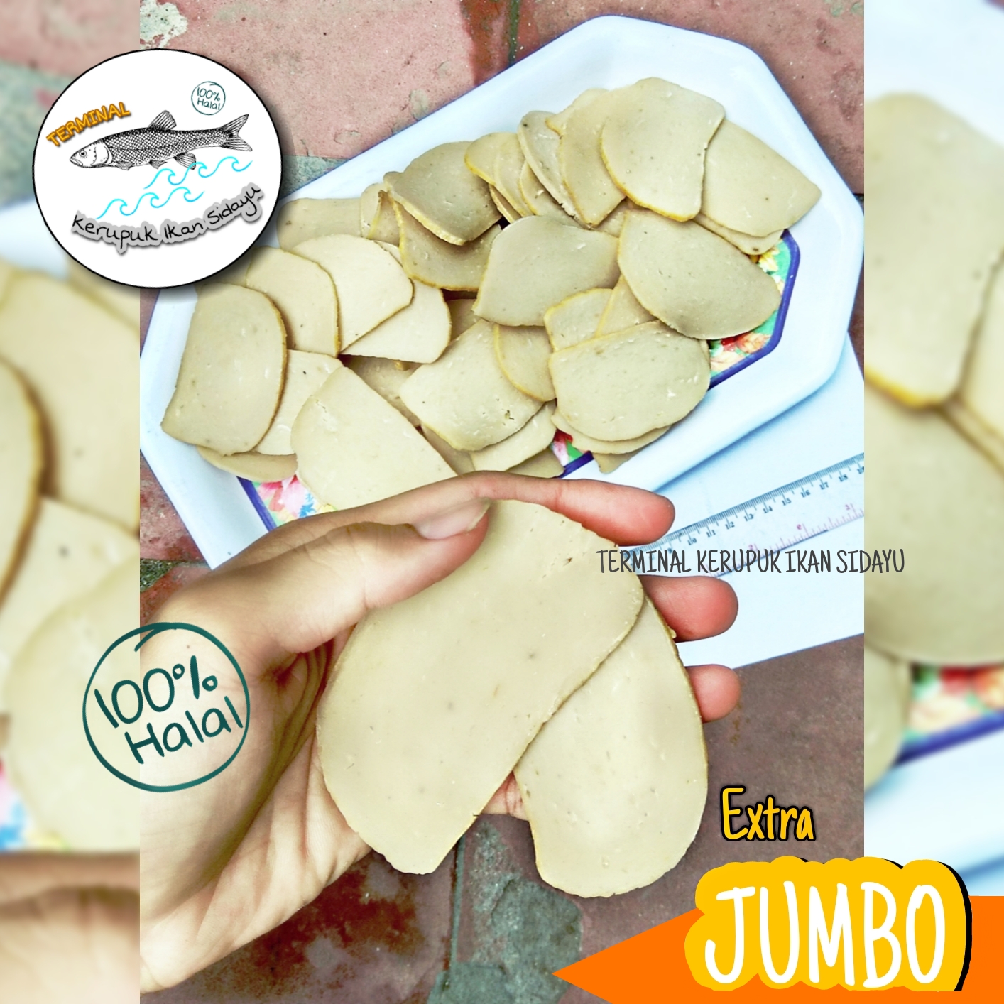 KERUPUK IKAN PAYUS JUMBO | Gurih Renyah khas SIDAYU GRESIK | Lazada ...