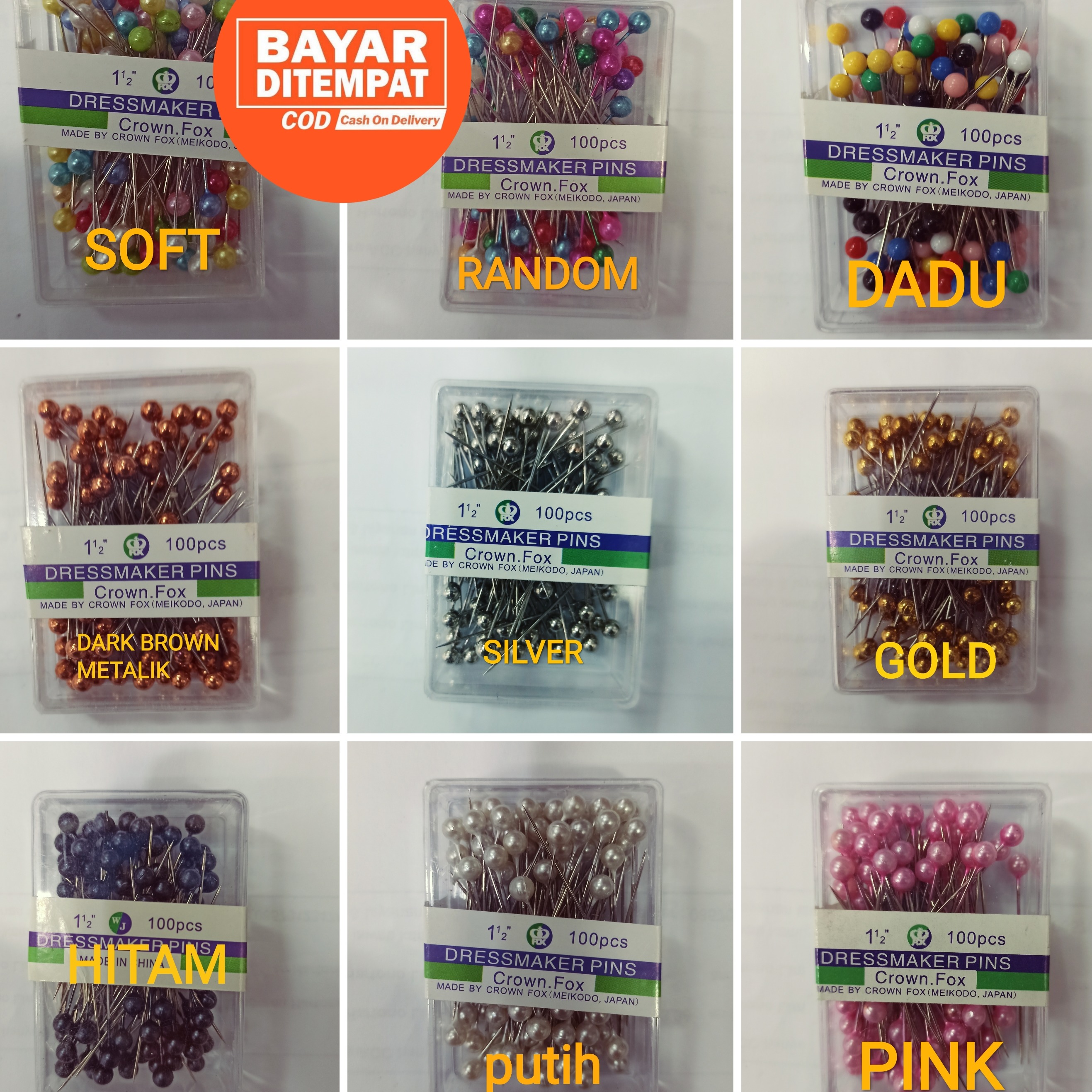 Jarum pentul hijab cantik jarum pentul anti karat jarum pentul kecil ...