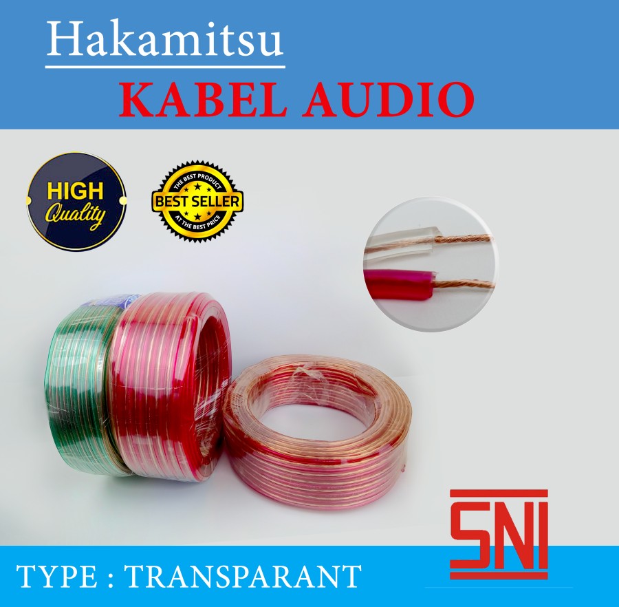 KABEL LISTRIK TRANSPARAN KABEL SERABUT PER ROL 2x 30 x 30 YARD Murah ...