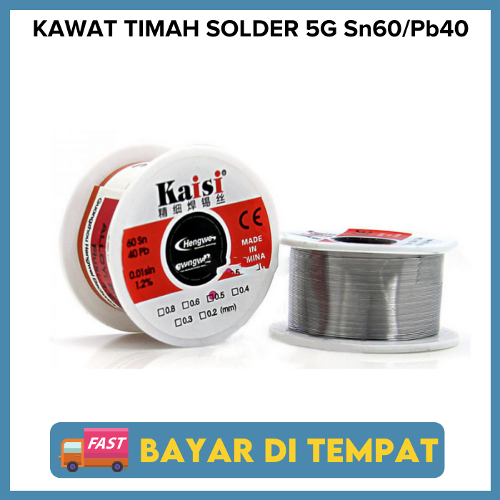 Kawat Timah Solder 5G Sn60/Pb40 / Kawat Timah Solder Multifungsi ...